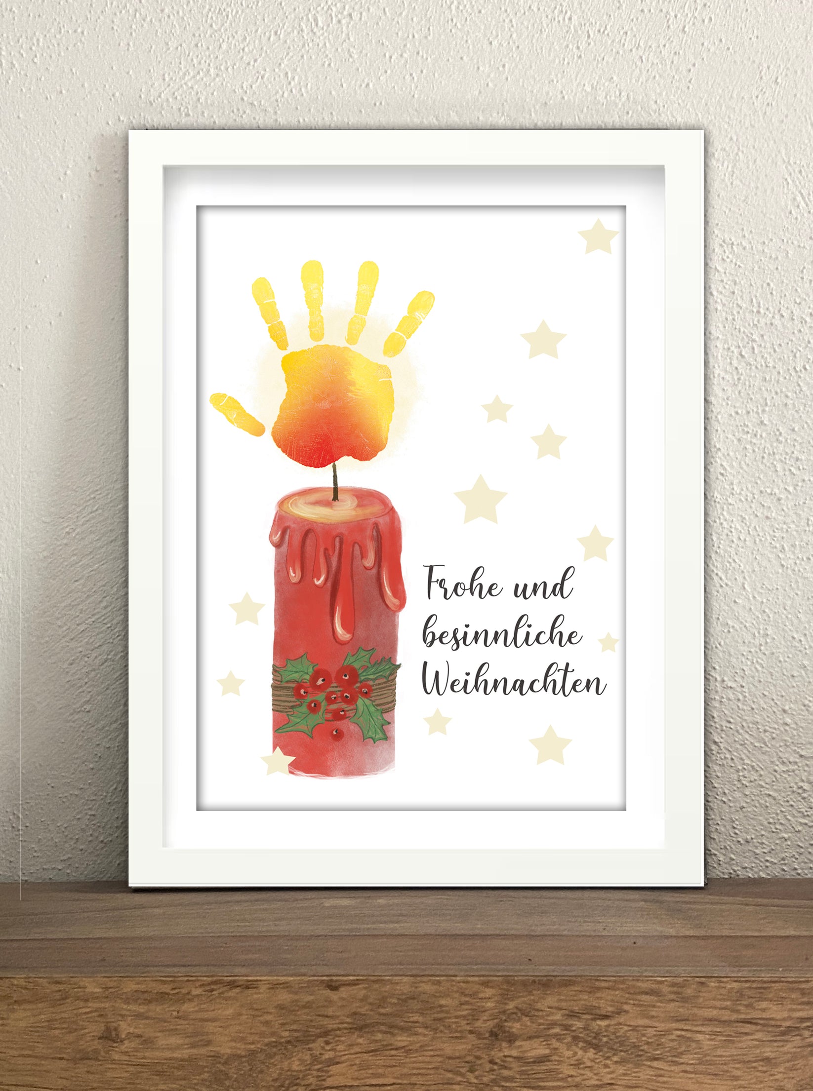 Weihnachten Handabdruck Fußabdruck 9er Download Set Elch Rentier – Tausendschön Shop